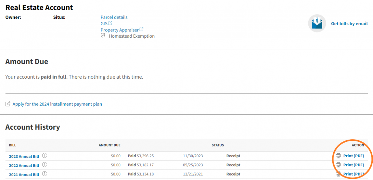 Print Your Property Tax Receipt | Lee County Tax Collector